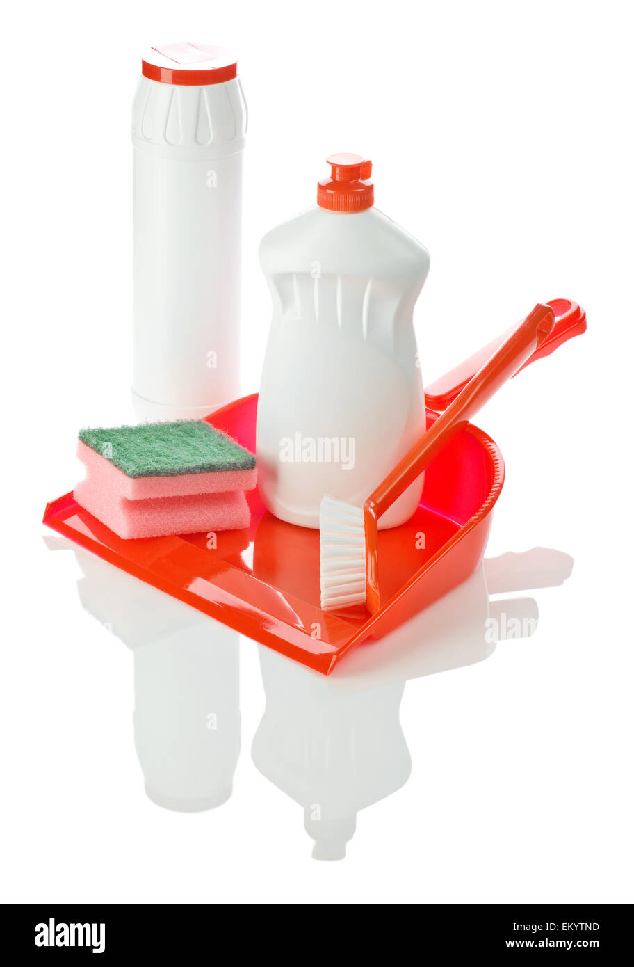 objects for cleaning isolated Stock Photo - Alamy