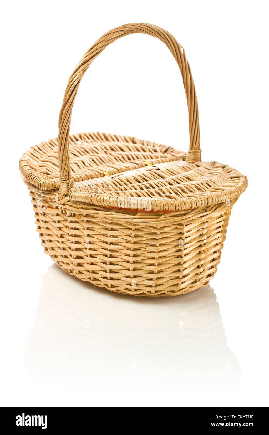 one basket isolated Stock Photo - Alamy