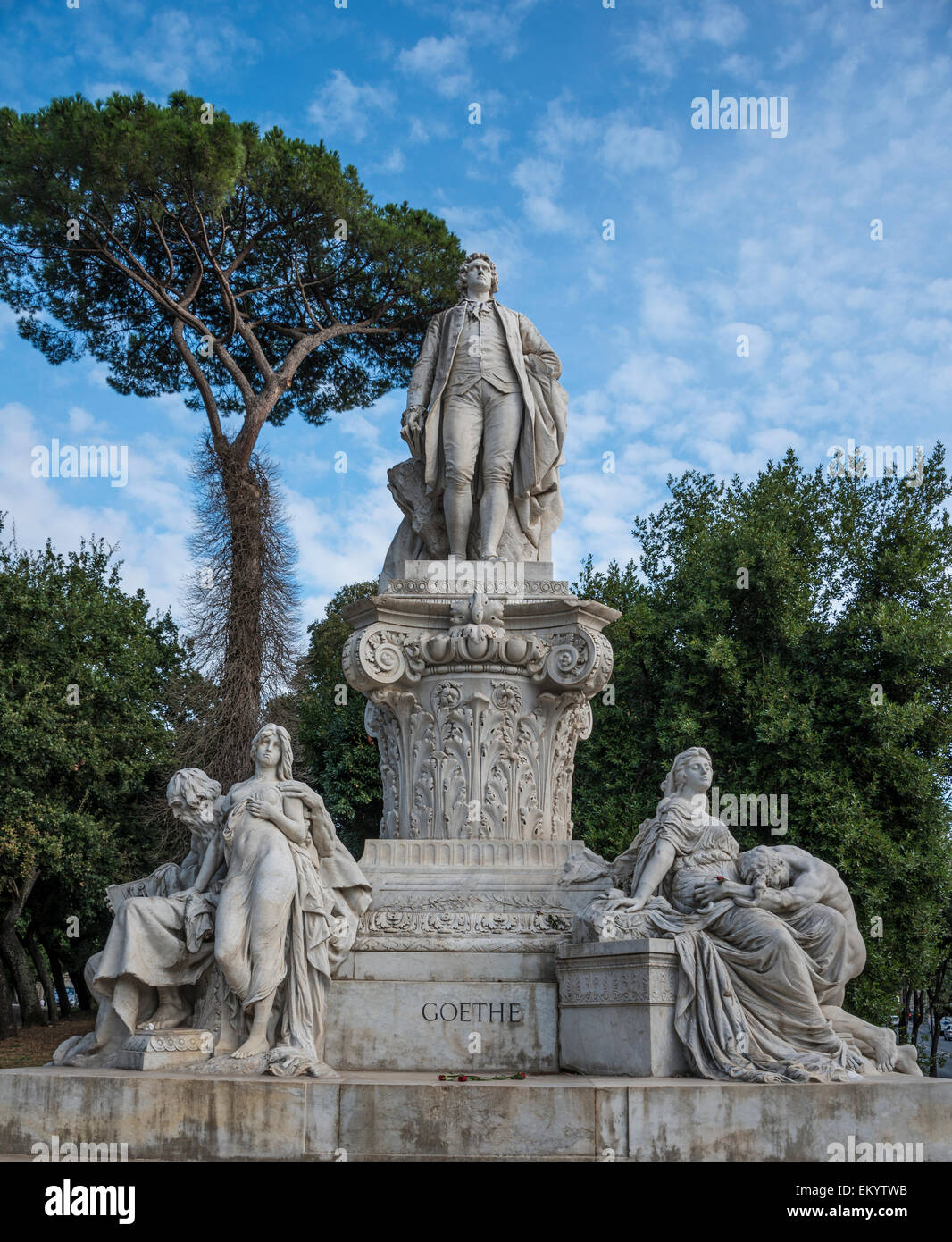 Goethe monument, Rome, Lazio, Italy Stock Photo - Alamy