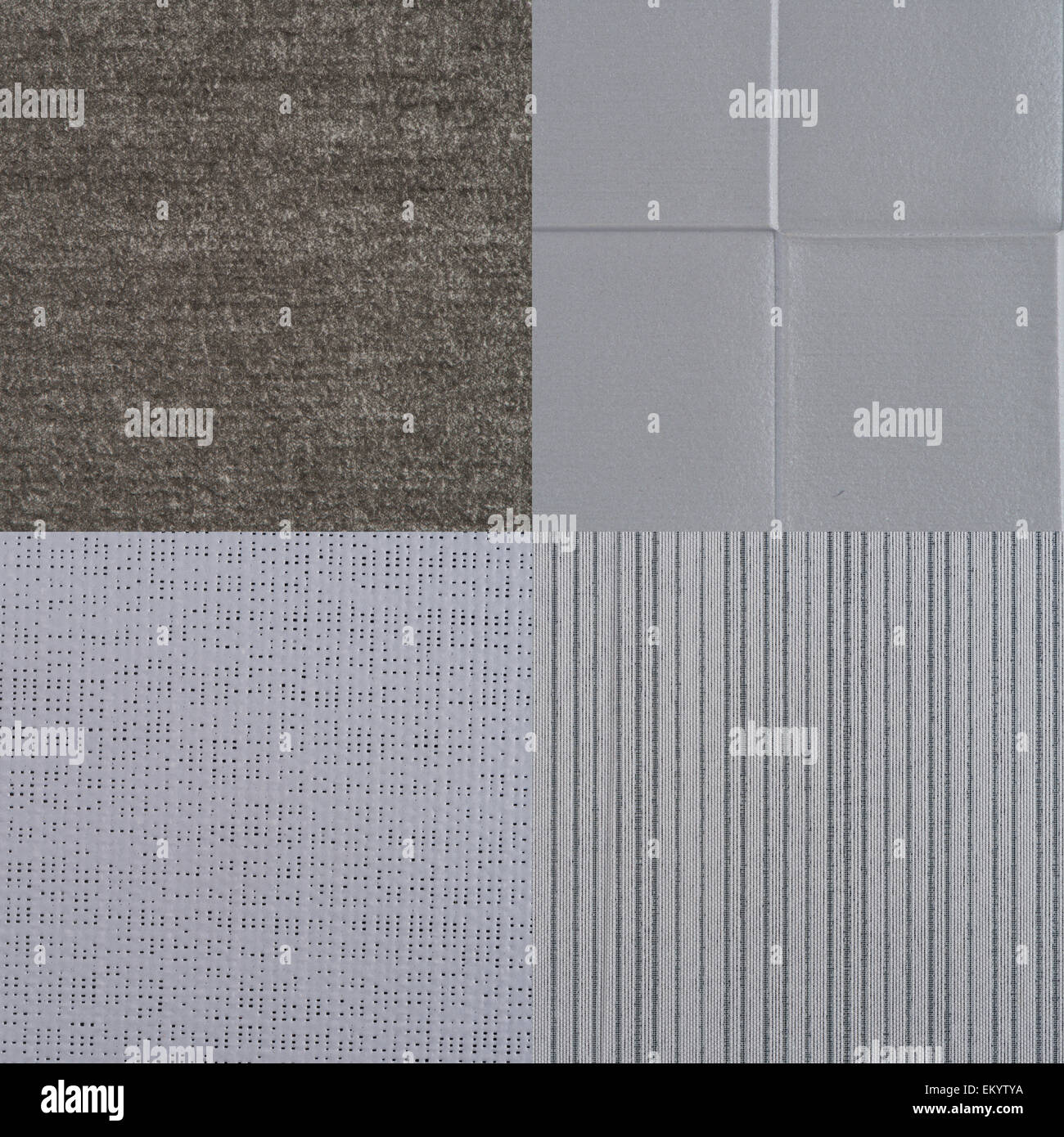 Set of grey vinyl samples, texture background Stock Photo - Alamy