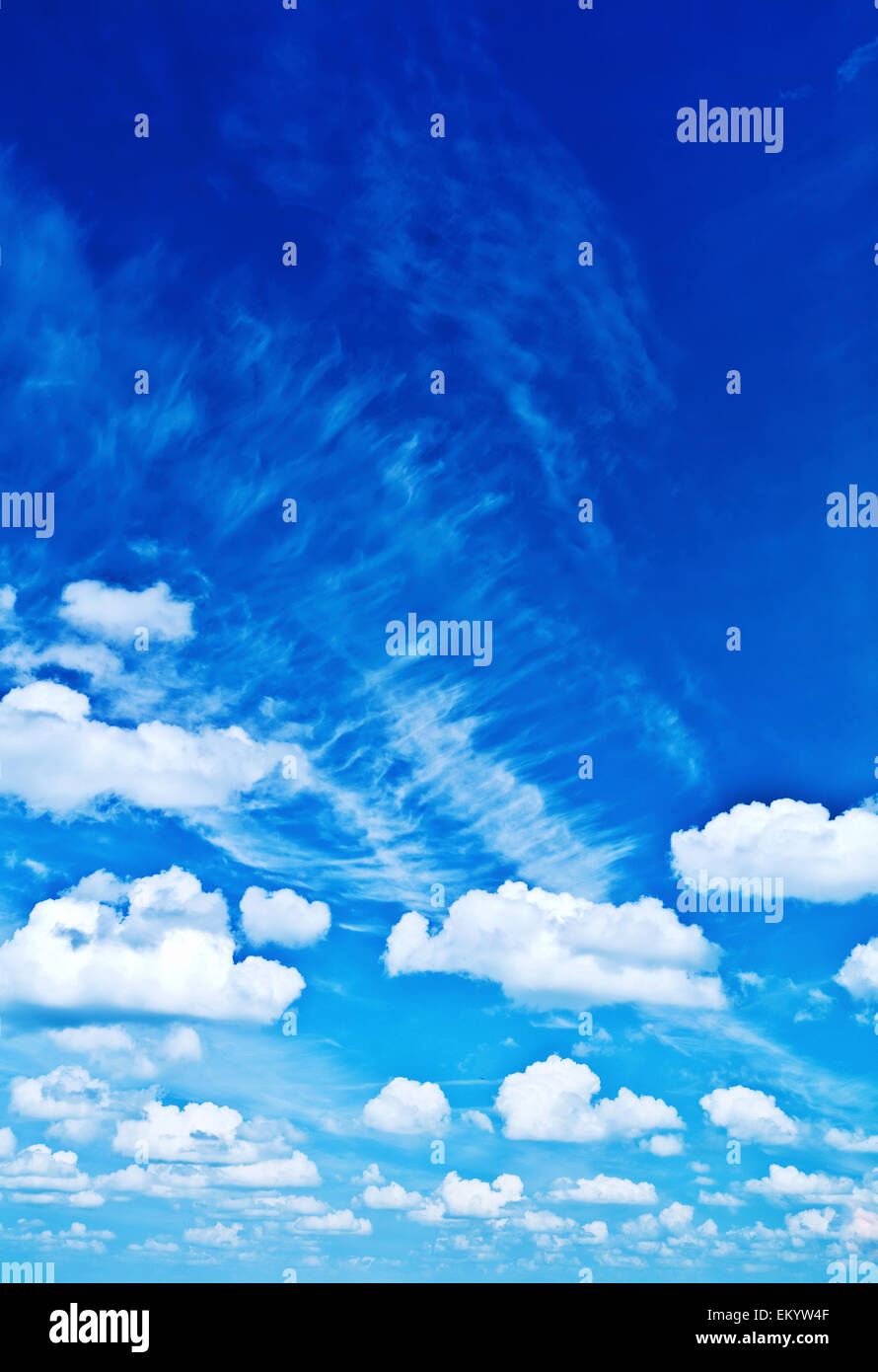 sky with cumulus clouds Stock Photo - Alamy
