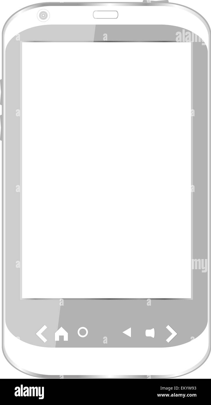 white smart phone Stock Photo - Alamy