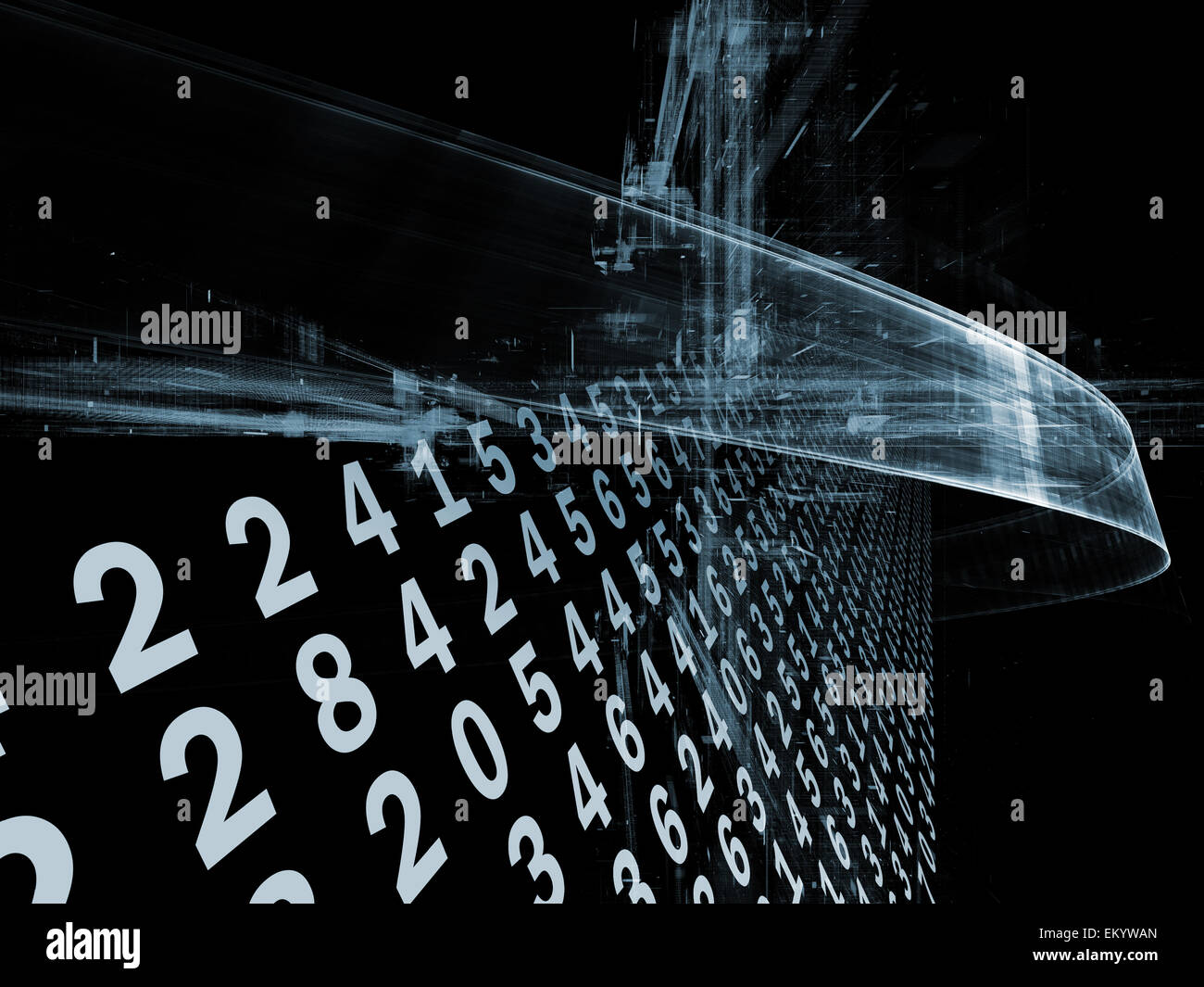 Visualization of Information Stream Stock Photo - Alamy