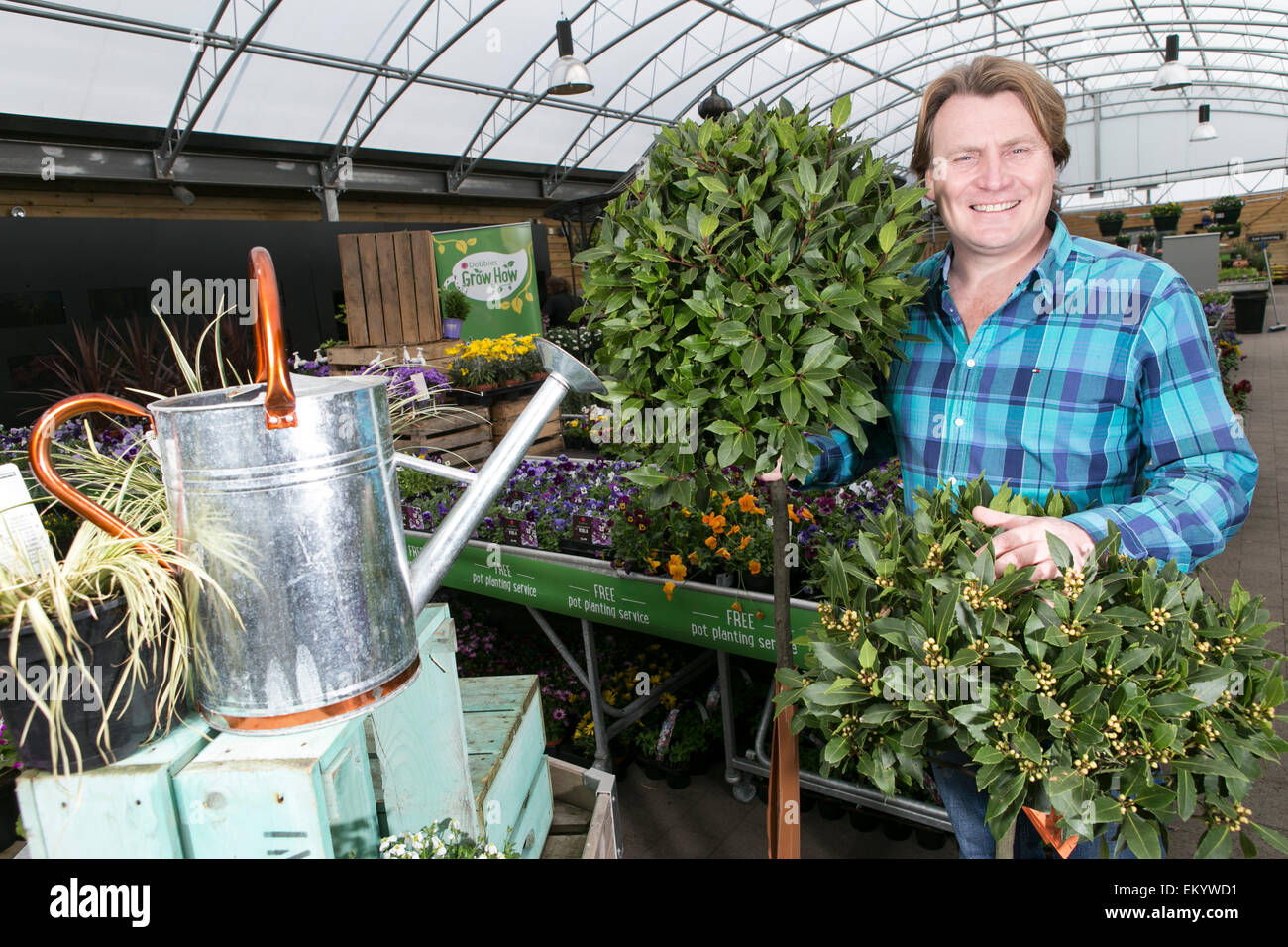 Celebrity gardener David Domoney at Dobbies Garden Centre ,Speke Hall ...