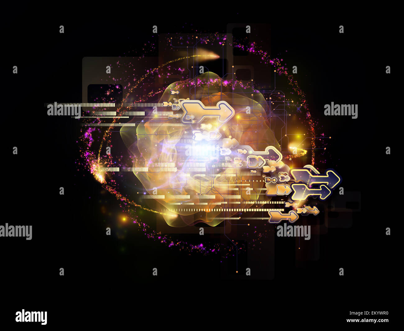 Cloud Technology Burst Stock Photo - Alamy