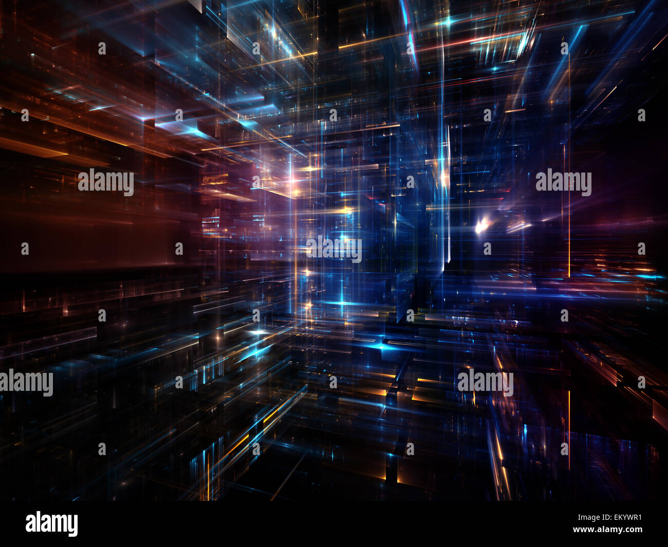 Lights of Fractal Dimensions Stock Photo - Alamy