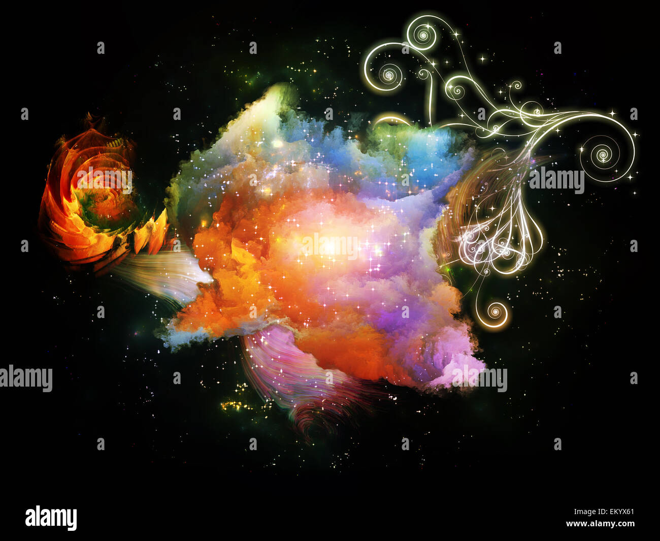 Unfolding of Design Nebulae Stock Photo - Alamy