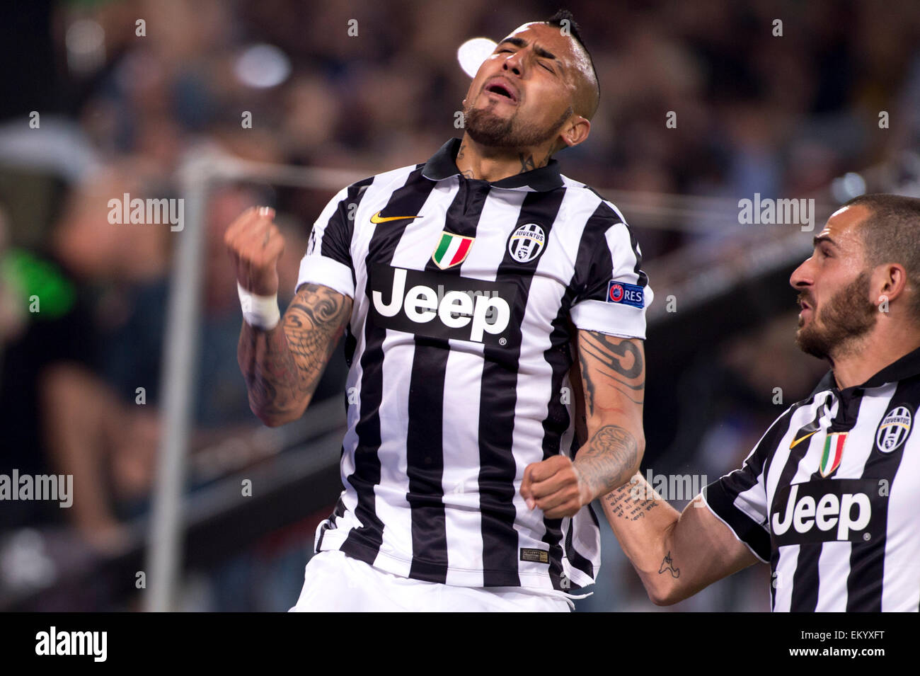 Turin, Italy. 14th Apr, 2015. Arturo Vidal (Juventus) Football/Soccer ...