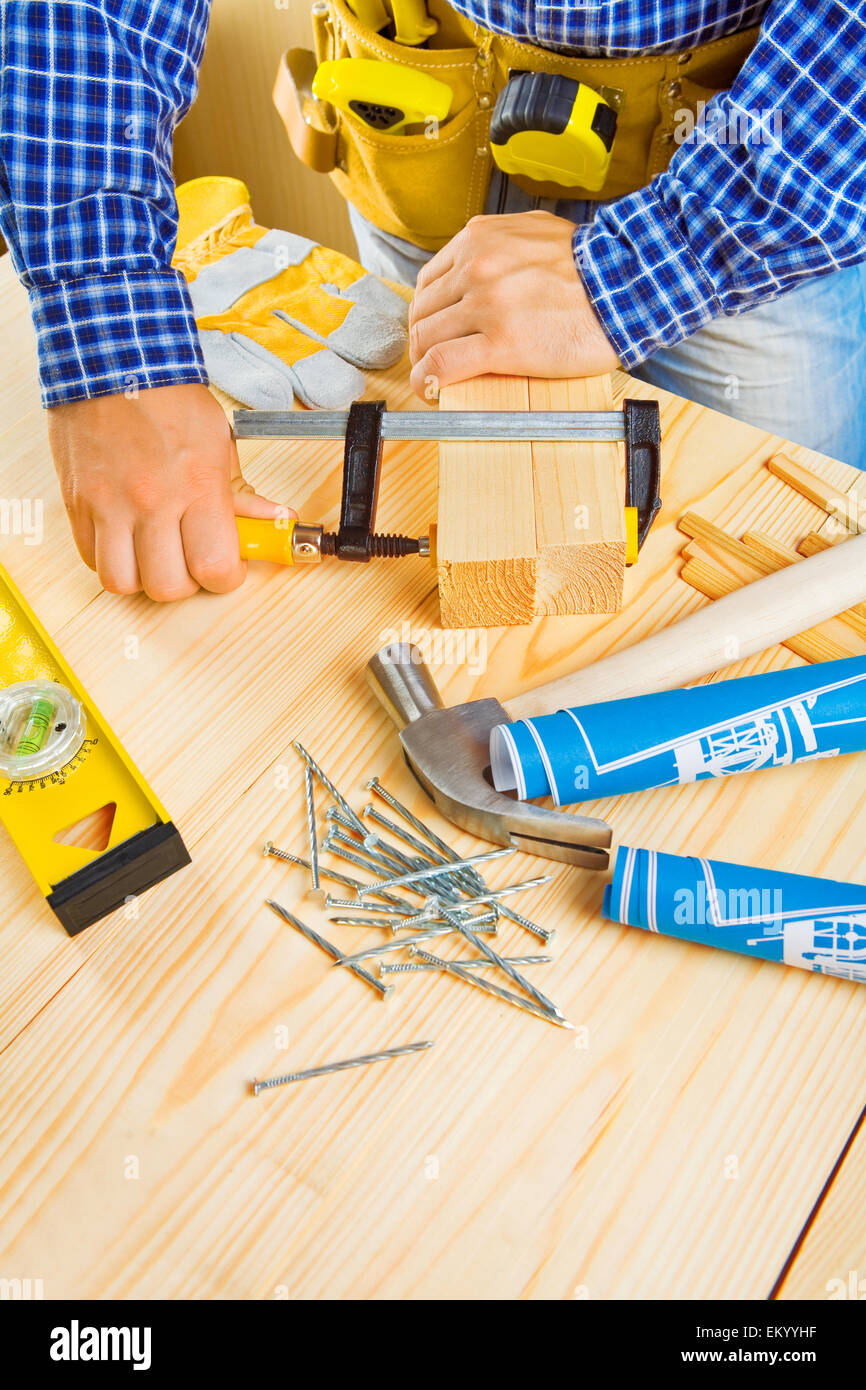 close up view on a fixing process Stock Photo - Alamy