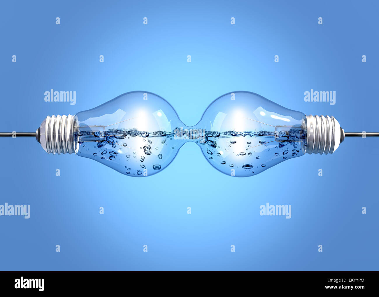 Light bulbs with liquid Stock Photo - Alamy
