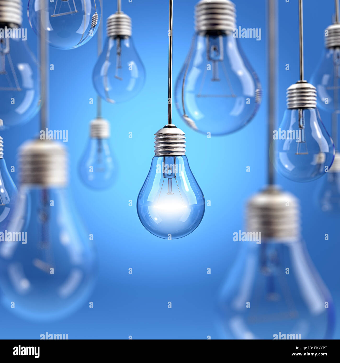 Light bulb background Stock Photo - Alamy
