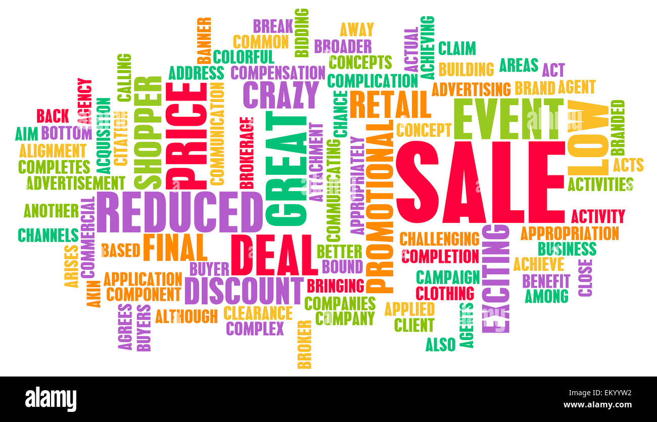 Promotional sales poster Cut Out Stock Images & Pictures - Alamy