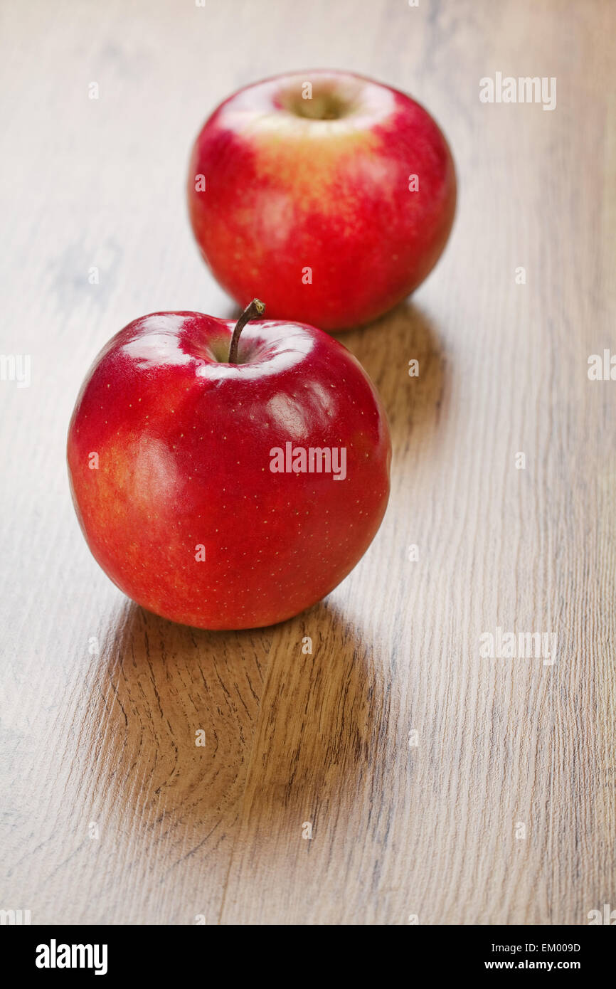 two red apples Stock Photo - Alamy