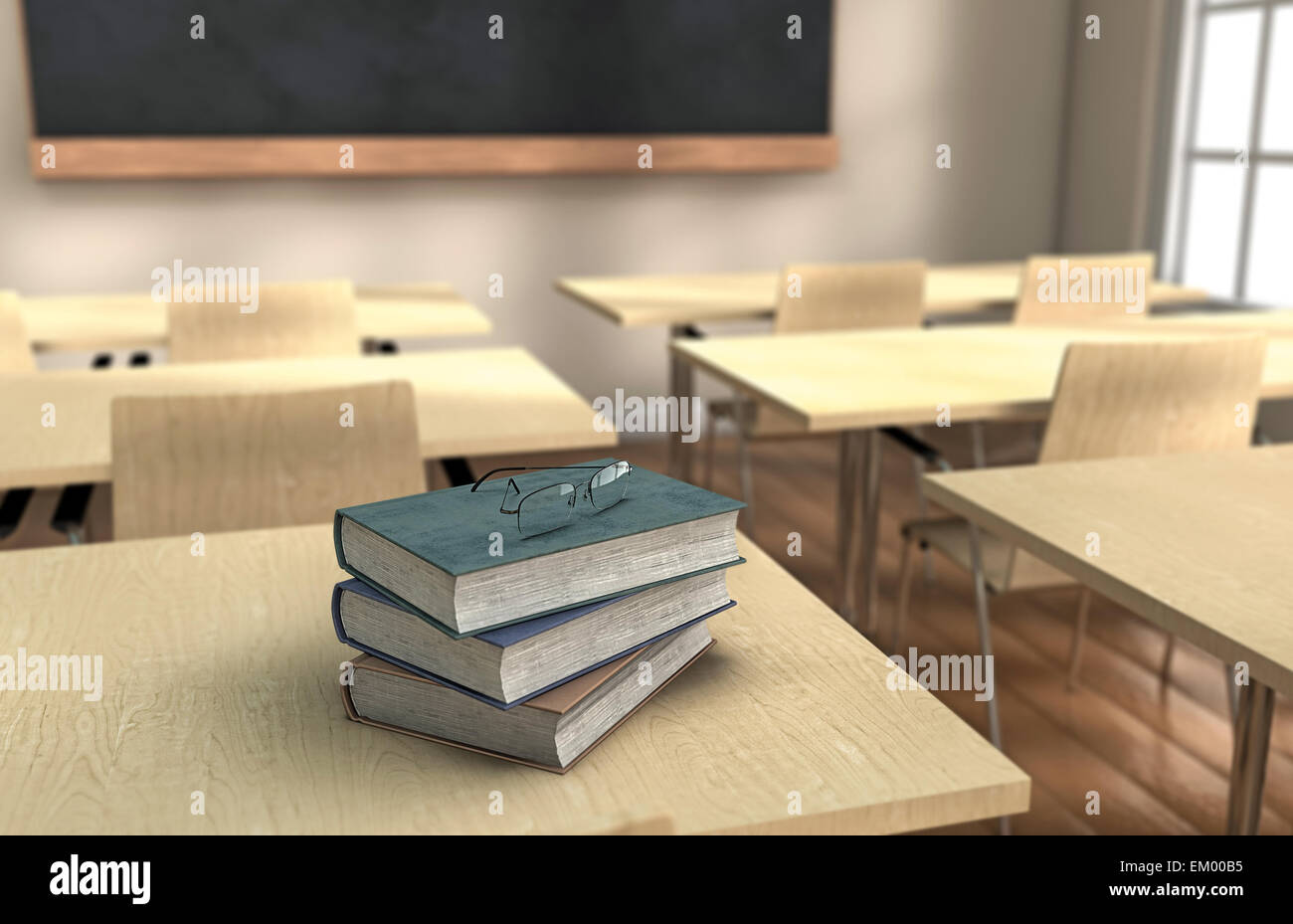 High school college books inside interior books hi-res stock ...