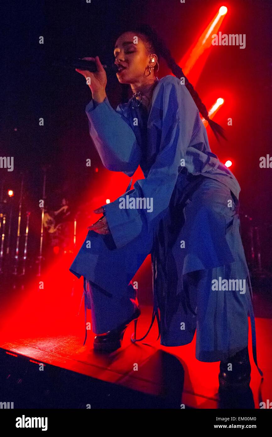 Los Angeles, California, USA. 14th Apr, 2015. Singer FKA TWIGS performs ...