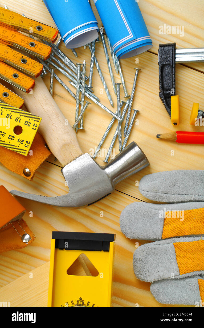 Carpentry tools hi-res stock photography and images - Alamy