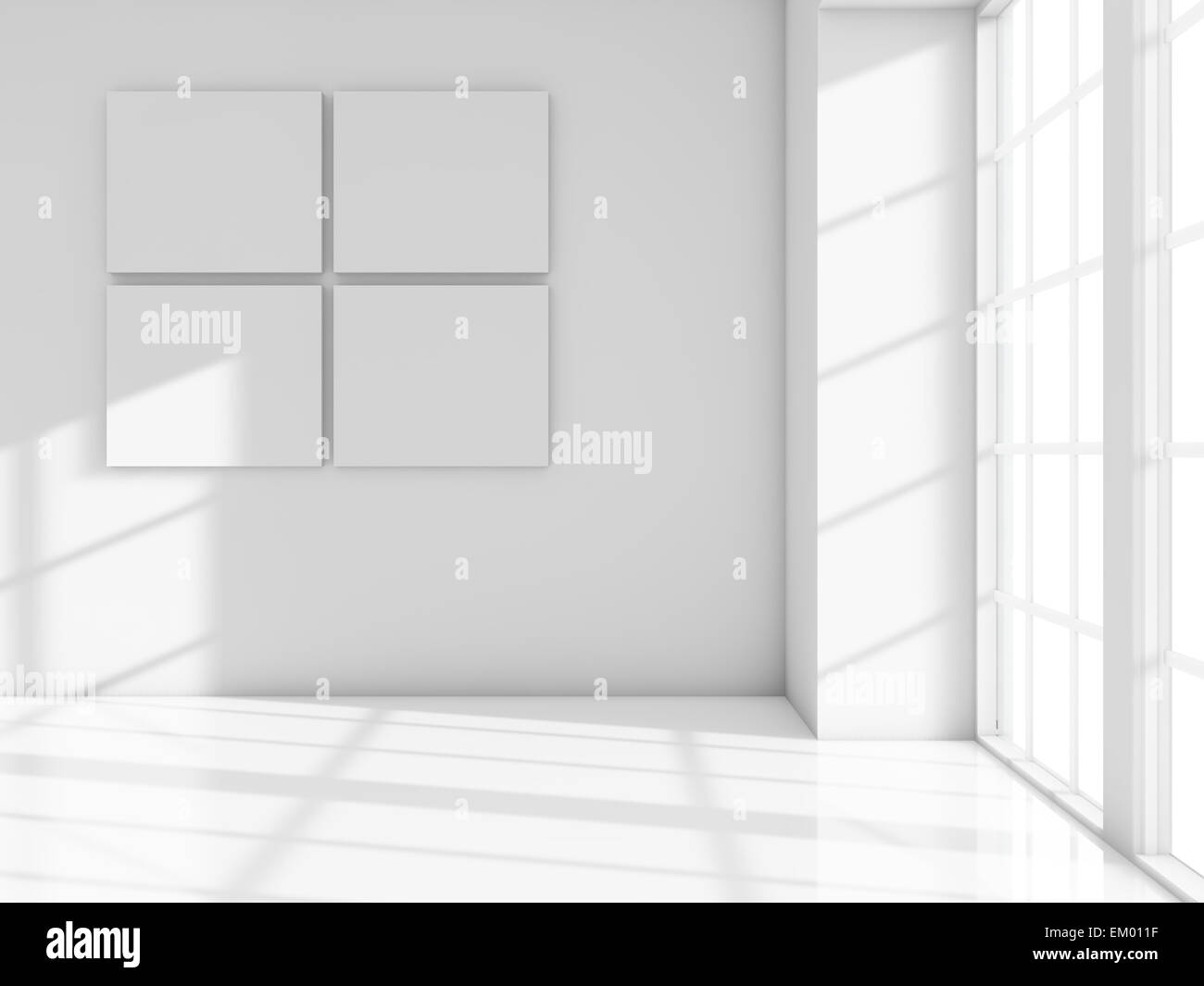 White frames hi-res stock photography and images - Alamy