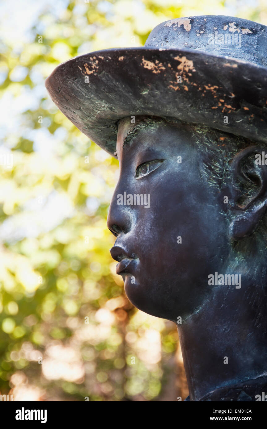 Close-Up Of Face On Statue; Beijing, China Stock Photo - Alamy