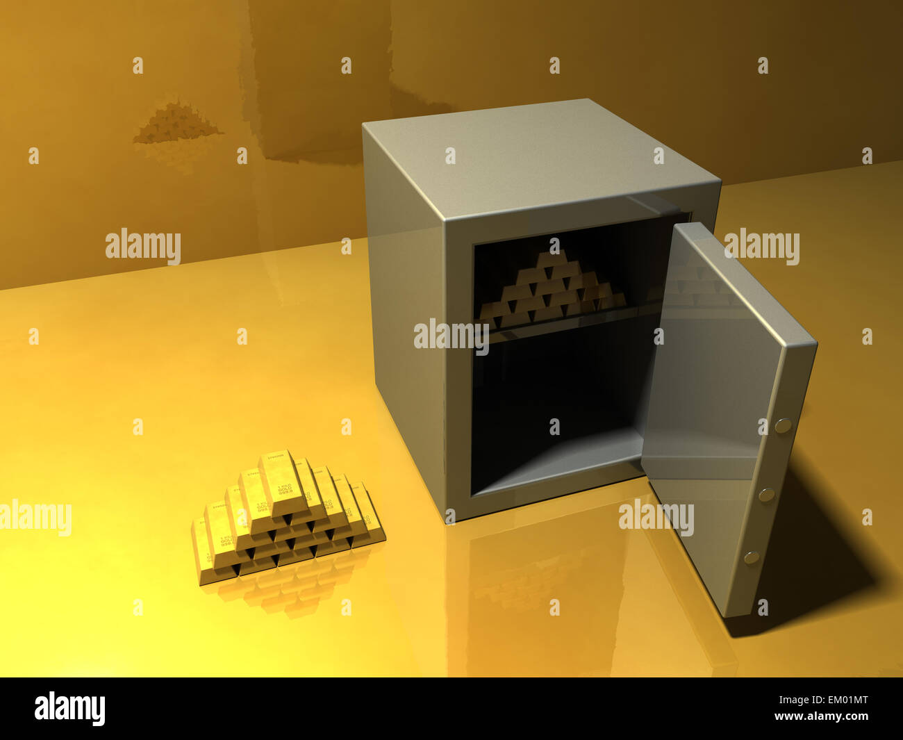 Gold bars pile hi-res stock photography and images - Alamy