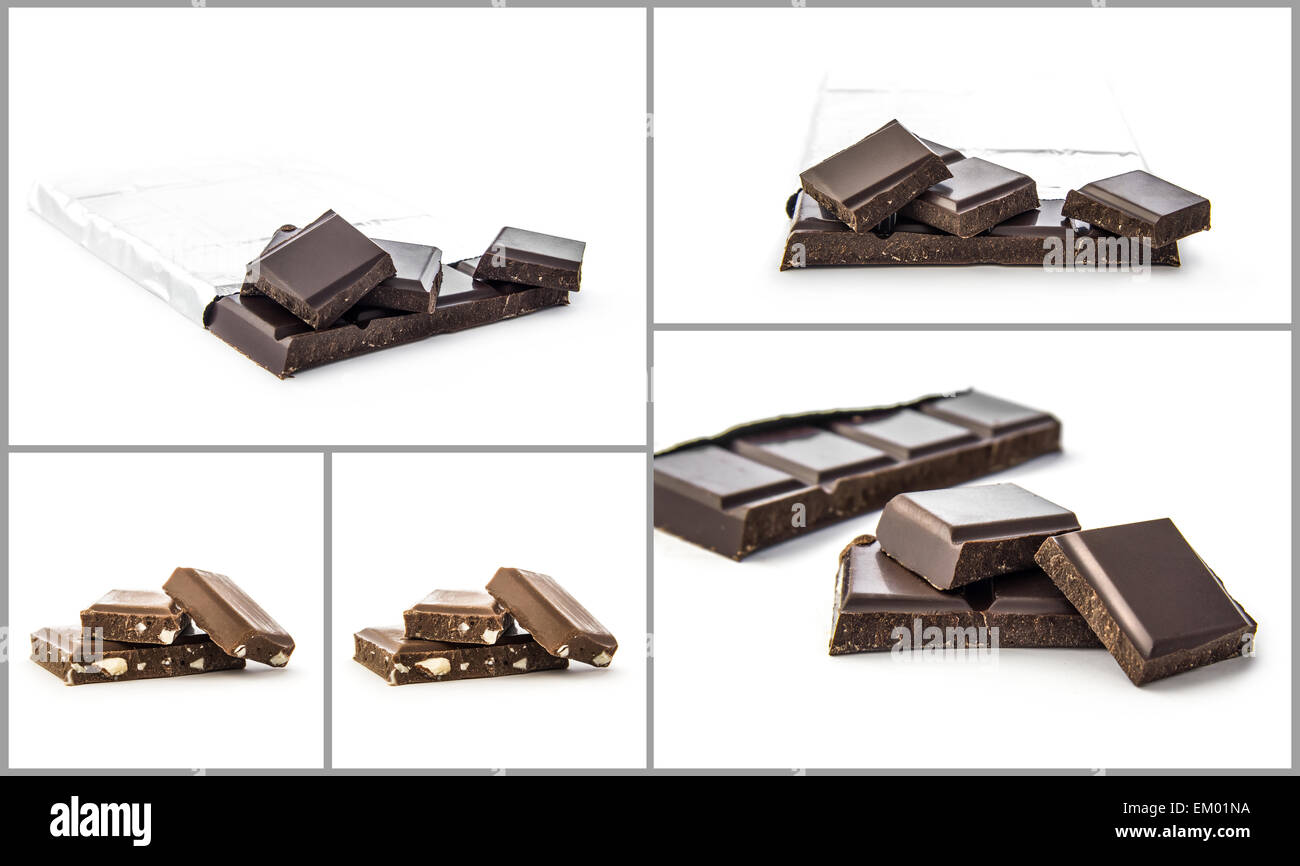 Collage of chocolate hi-res stock photography and images - Alamy