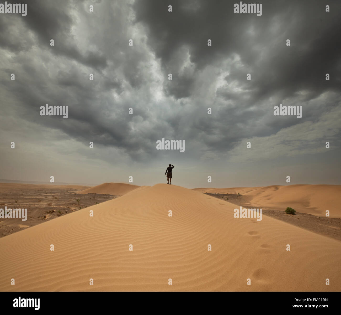 Hike in desert Stock Photo - Alamy