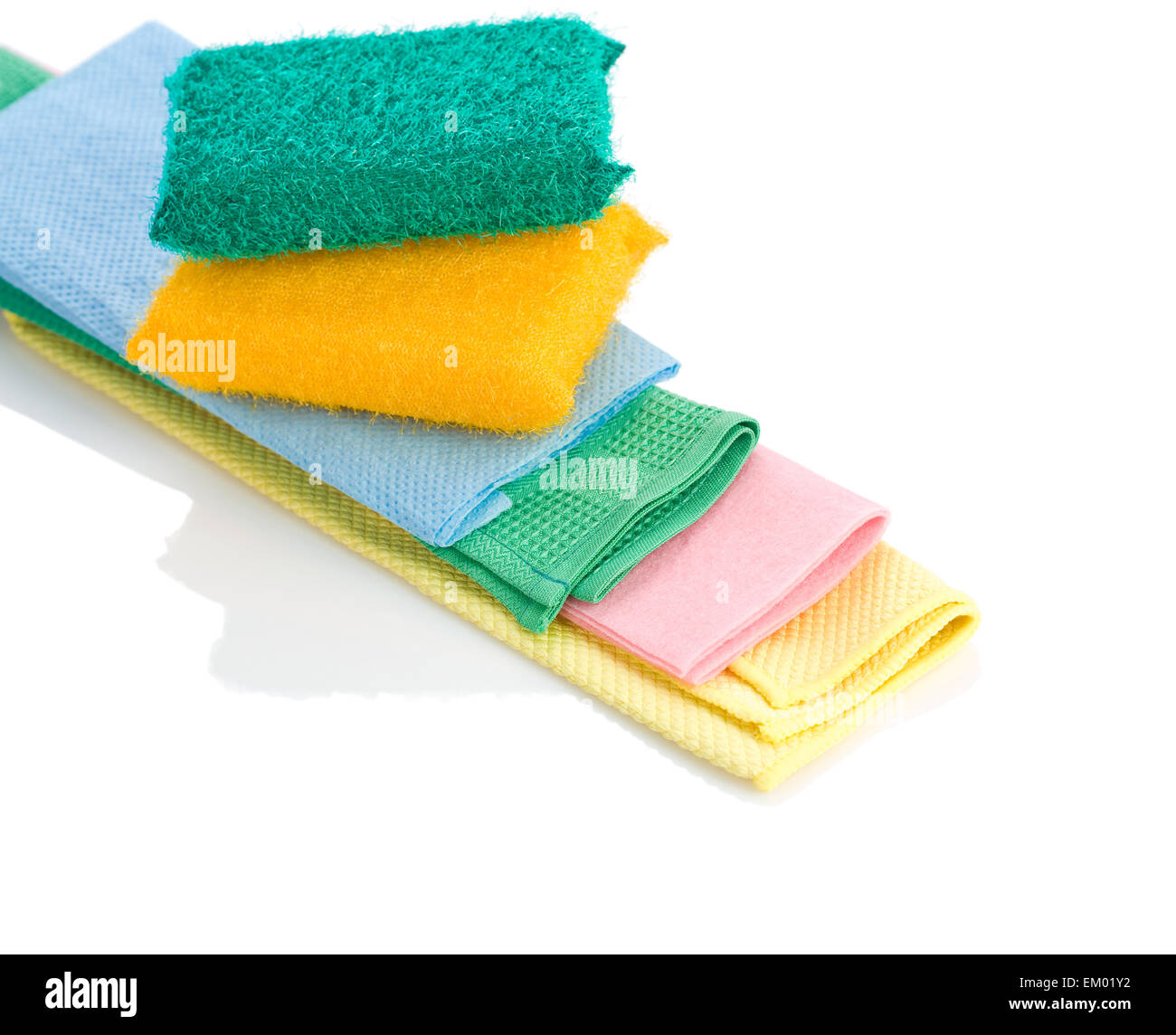 sponges on rags Stock Photo - Alamy