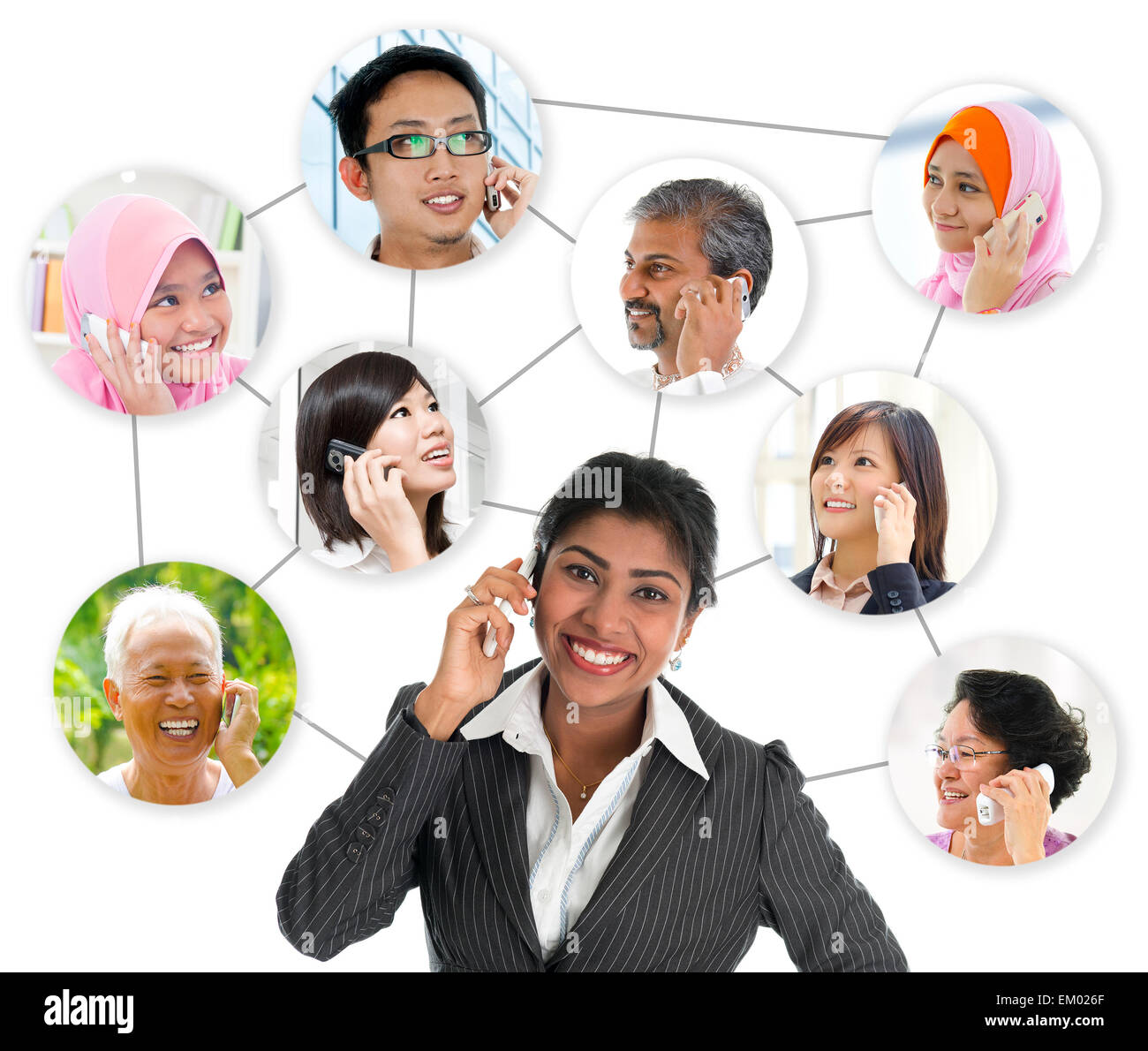 Communication network connection Stock Photo - Alamy