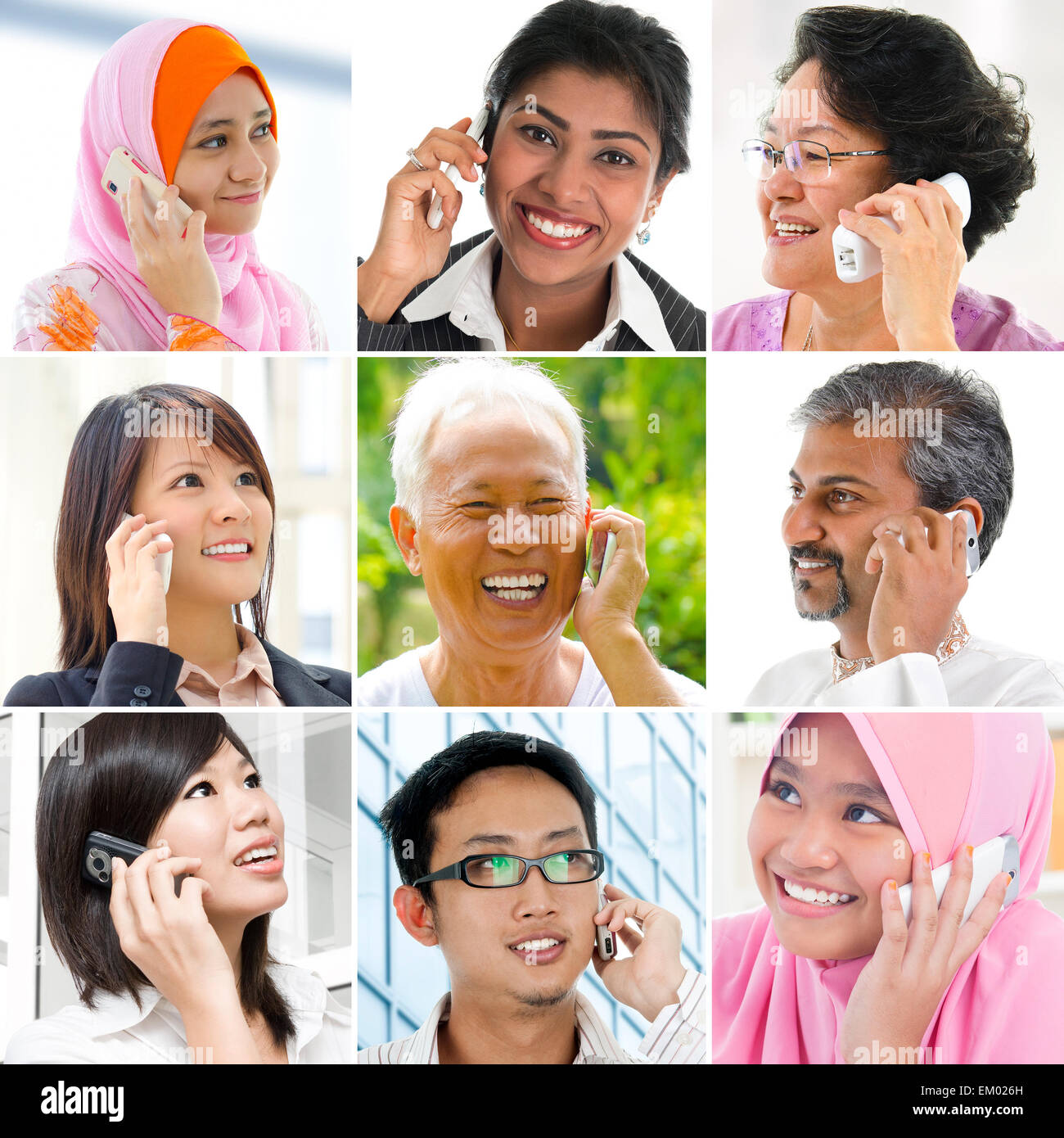 People talking on the phone Stock Photo - Alamy