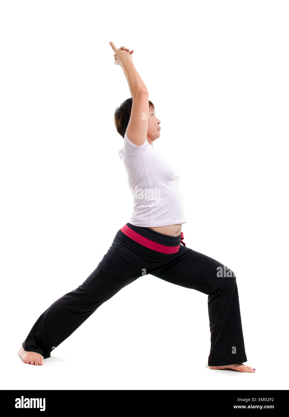 Mature woman training doing Cut Out Stock Images & Pictures - Alamy