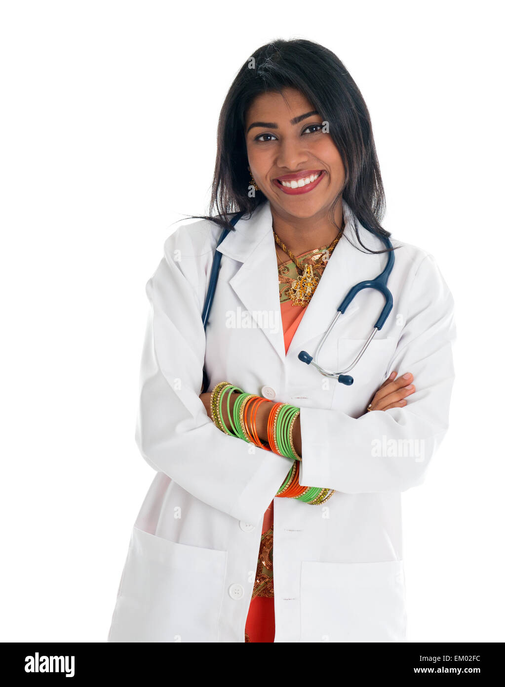 Indian female doctor Stock Photo - Alamy