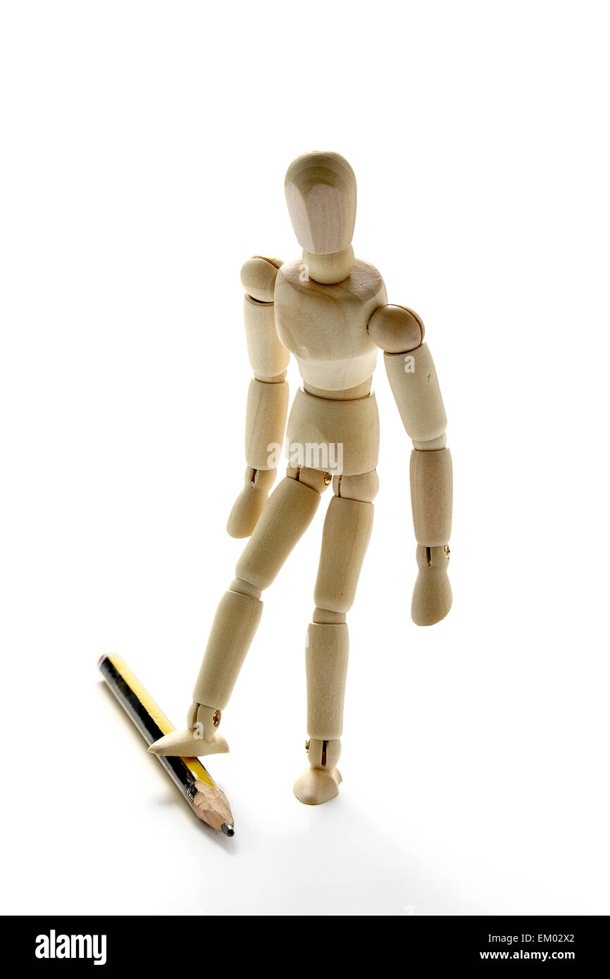 Doll and pencil Stock Photo - Alamy