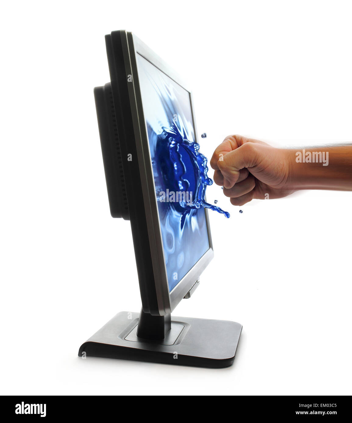 Broken monitor, water hi-res stock photography and images - Alamy