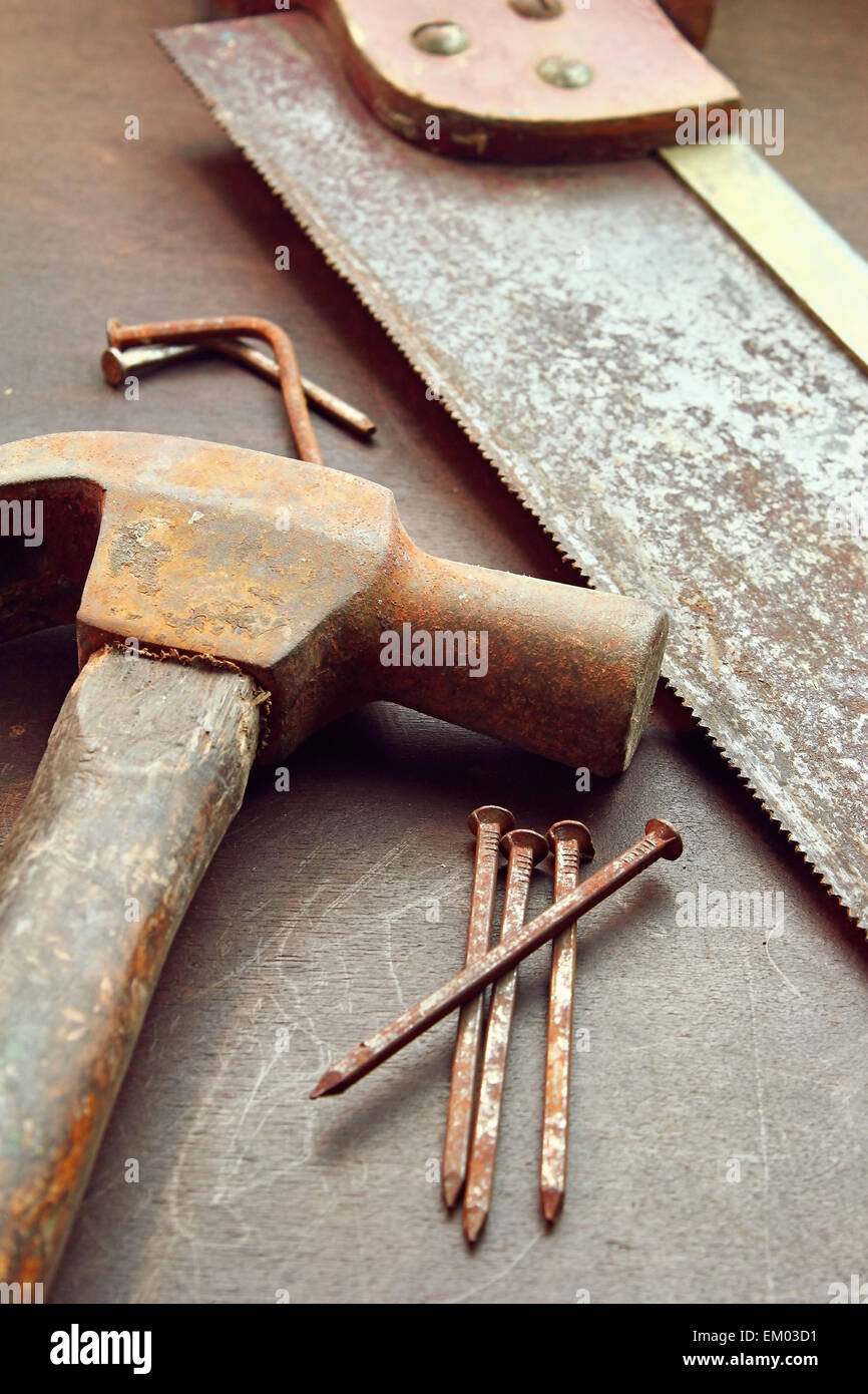 Vintage construction worker hi-res stock photography and images - Alamy