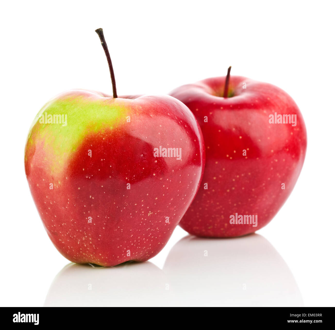 two apple isolated Stock Photo - Alamy