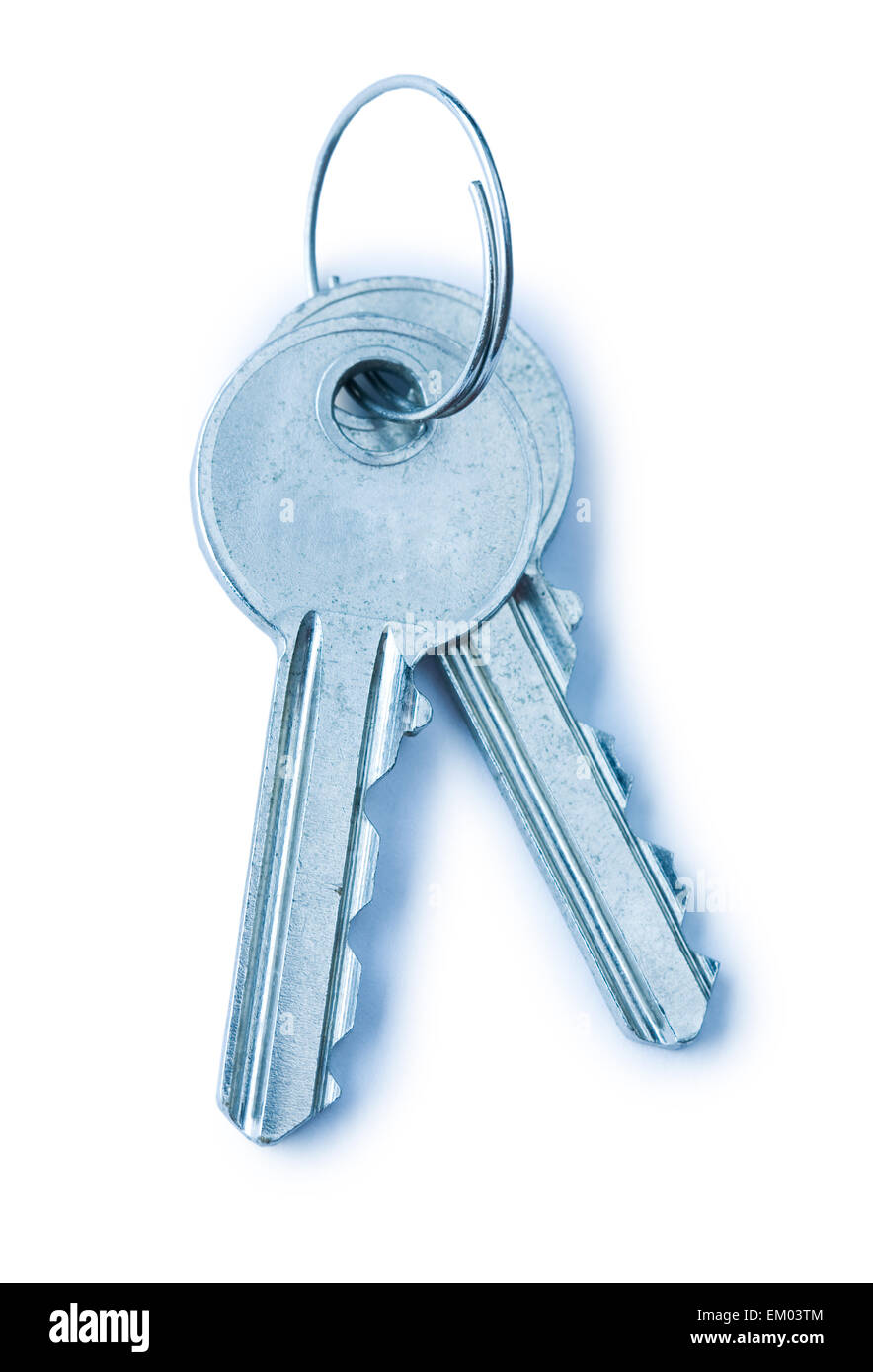 two blue keys Stock Photo - Alamy
