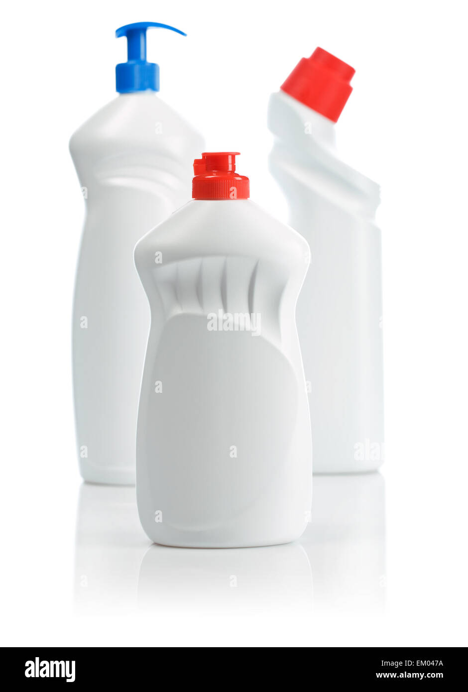 Close up white plastic bottles hi-res stock photography and images - Alamy