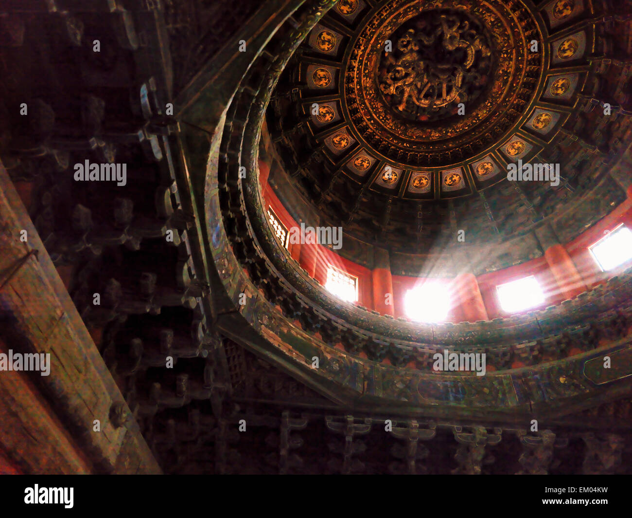 Ceiling Of The Forbidden City; Beijing, China Stock Photo - Alamy