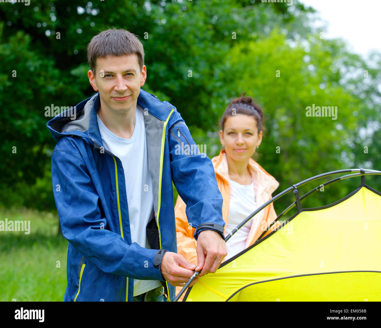 Backpack binoculars camping summer hi-res stock photography and images ...