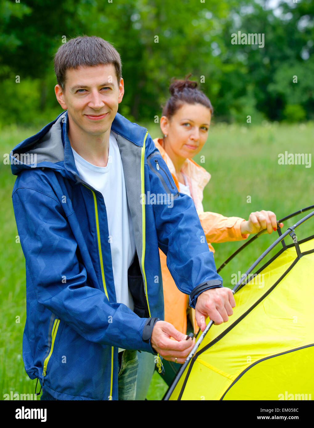 Backpack binoculars camping summer hi-res stock photography and images ...