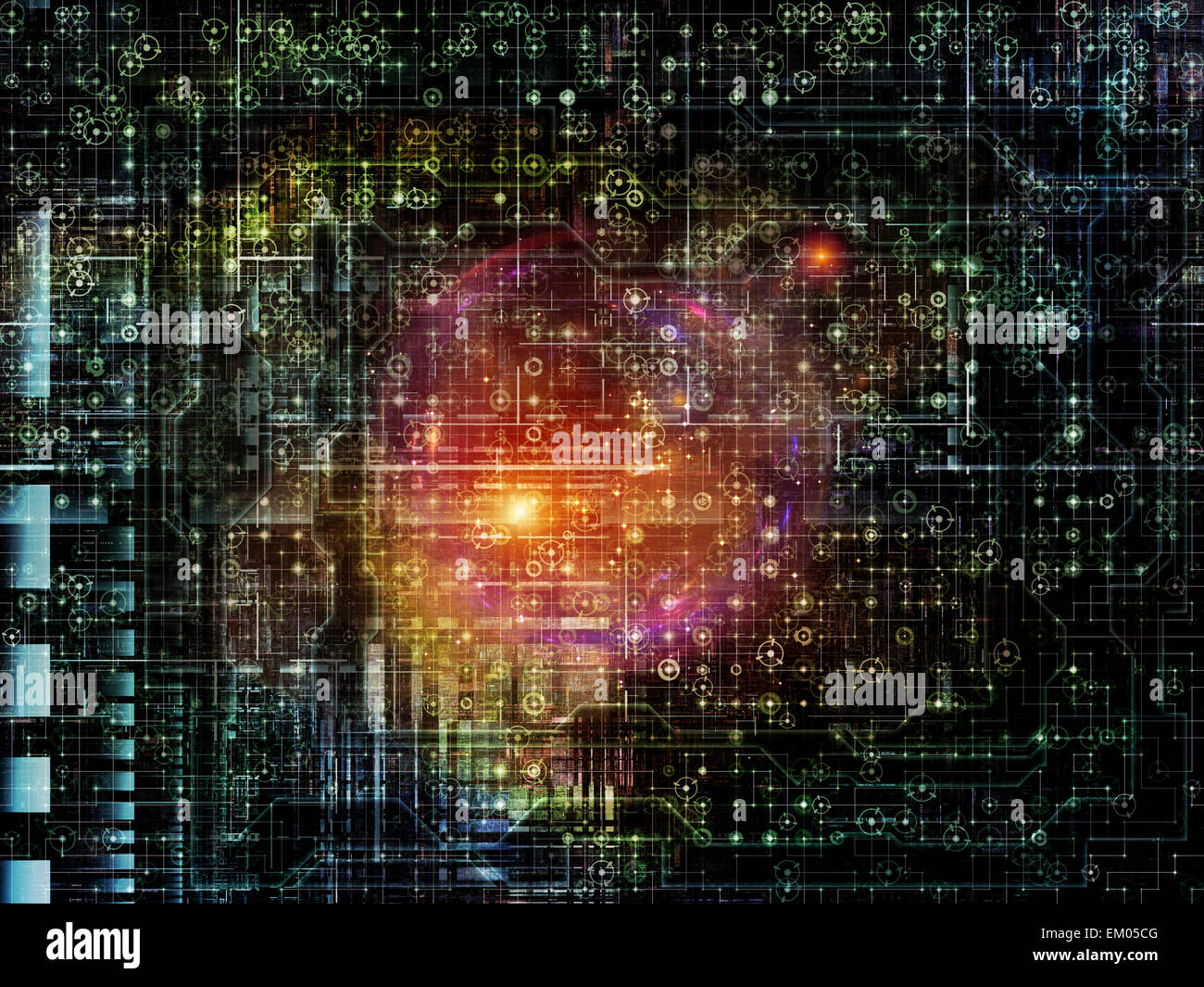 Network lights hi-res stock photography and images - Alamy