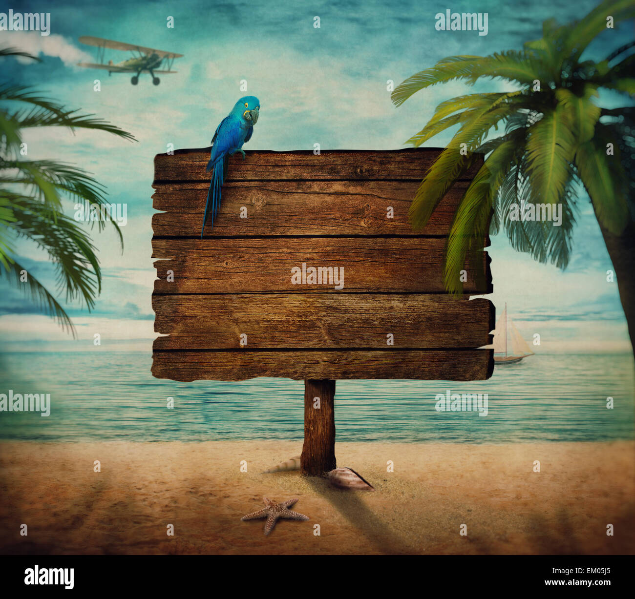 View to the sea sign hi-res stock photography and images - Alamy