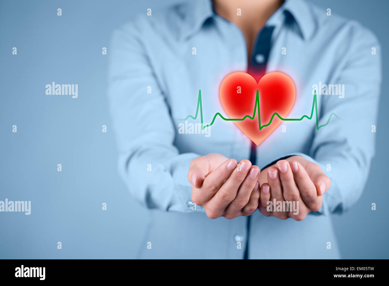 Protect health (healthcare) and heart problems prevention (cardiology ...