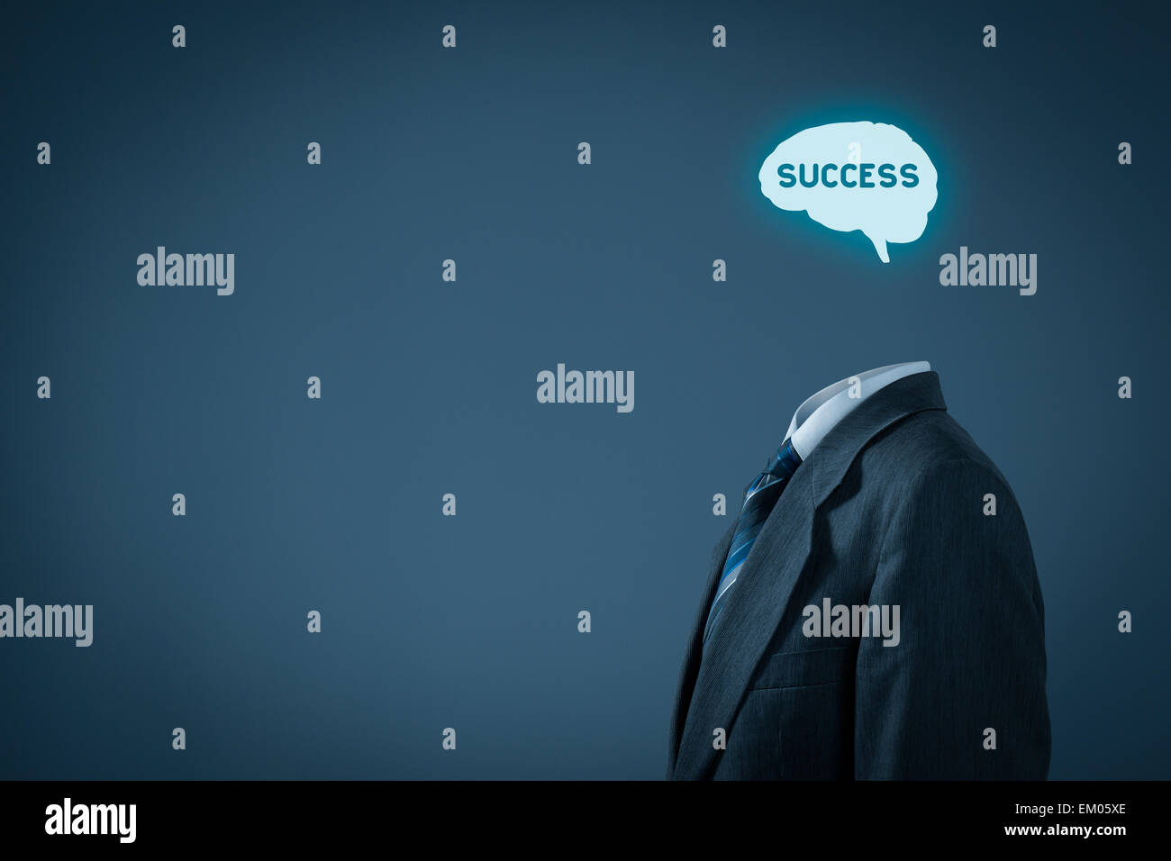 Your success is in your brain - motivation, coach and leader concept ...