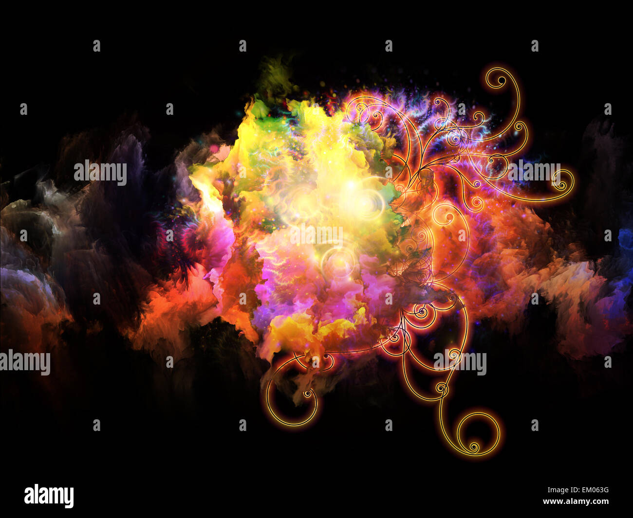 Design Nebulae Composition Stock Photo - Alamy