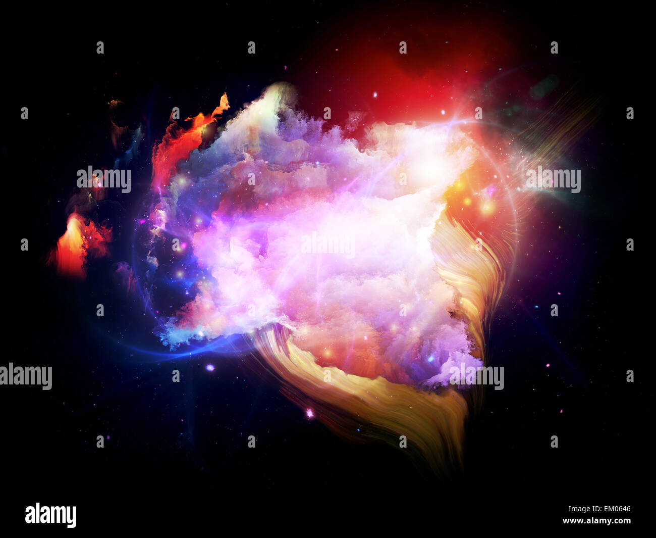 Lights of Design Nebulae Stock Photo - Alamy