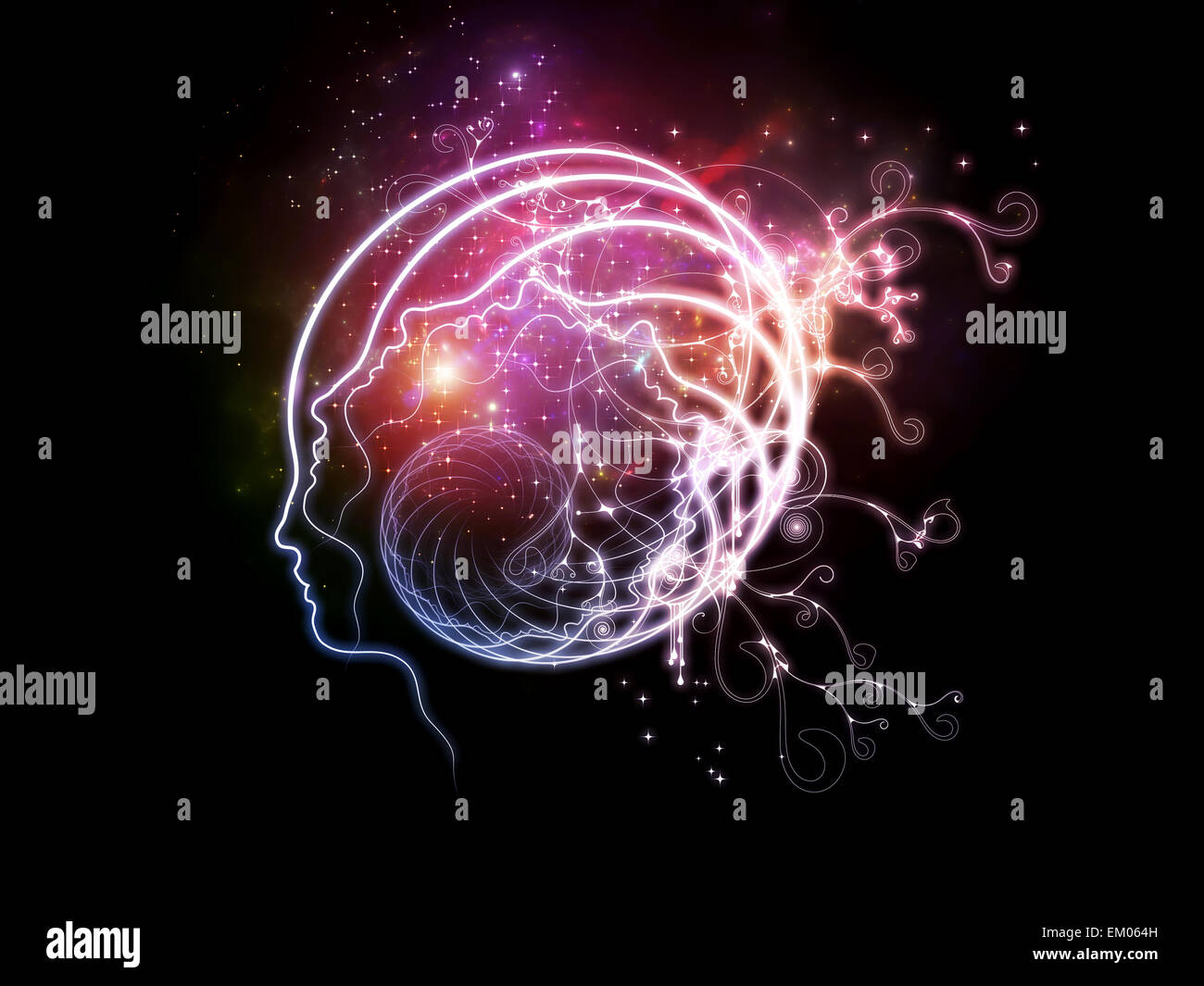 Lights of Inner Thoughts Stock Photo - Alamy