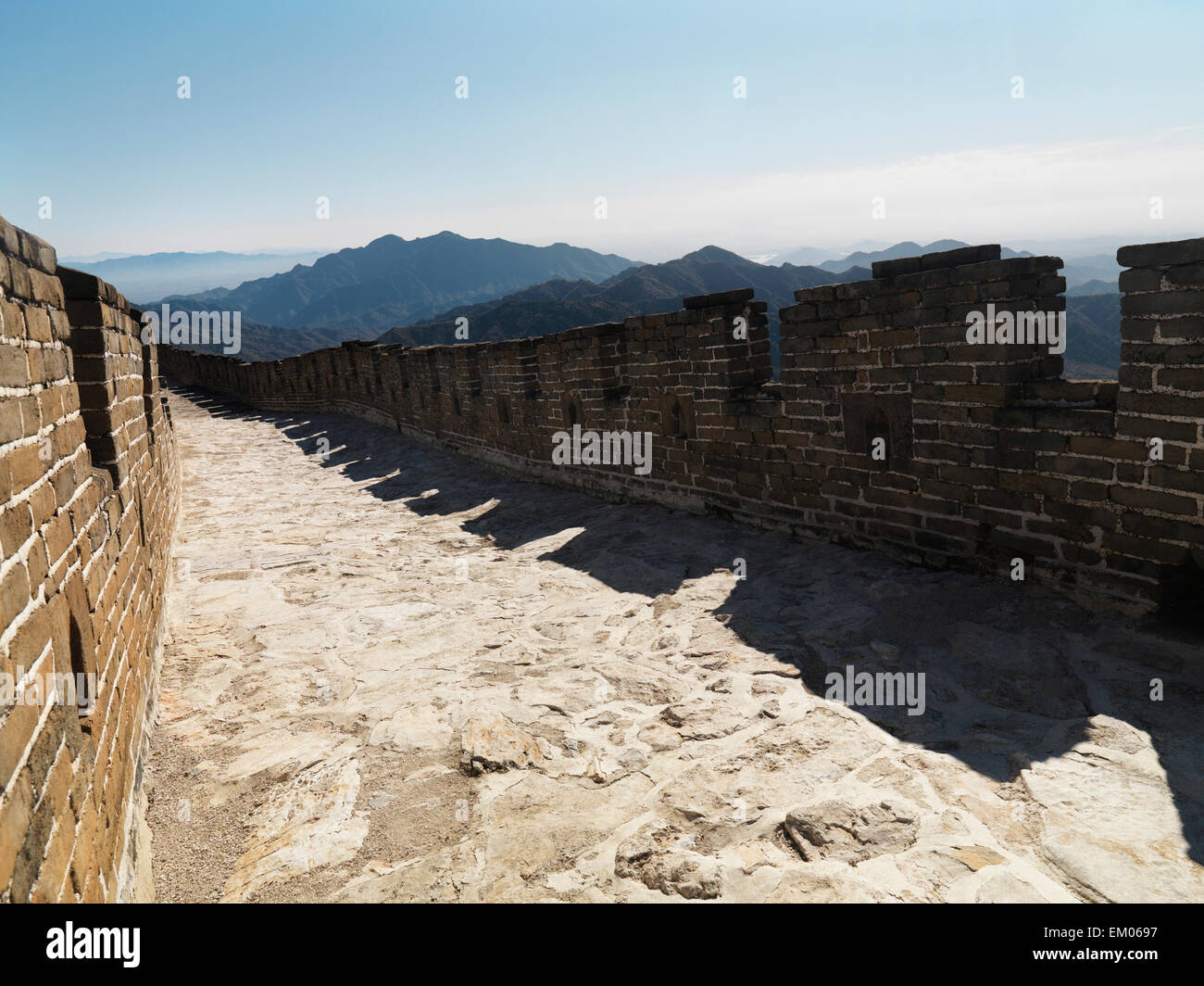 Mutianyu Section Of The Great Wall Of China; Beijing, China Stock Photo ...