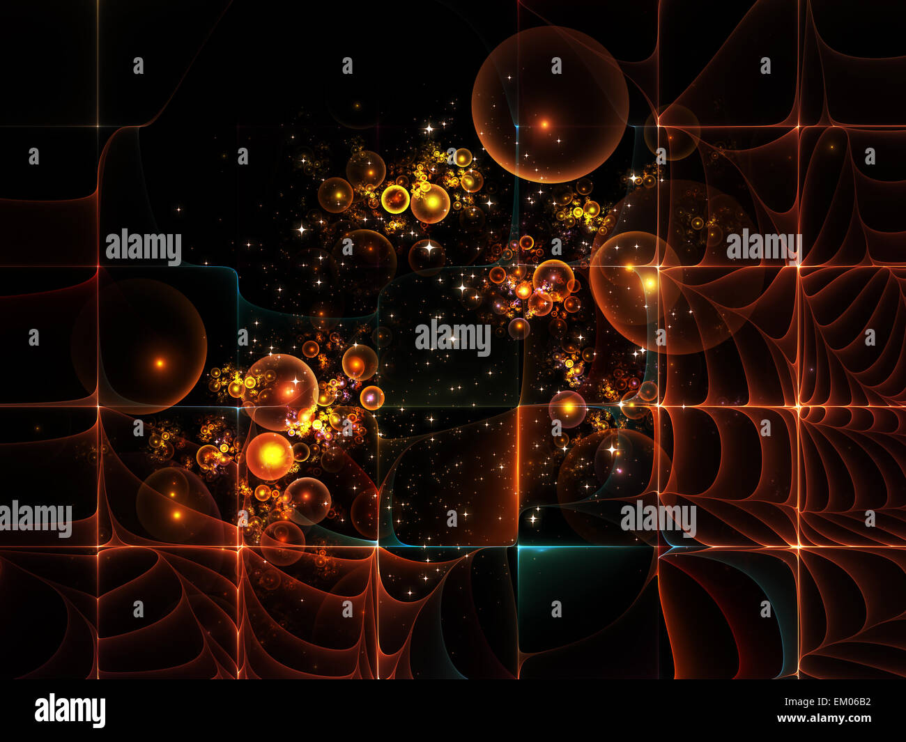 Evolving Particle Grid Stock Photo - Alamy