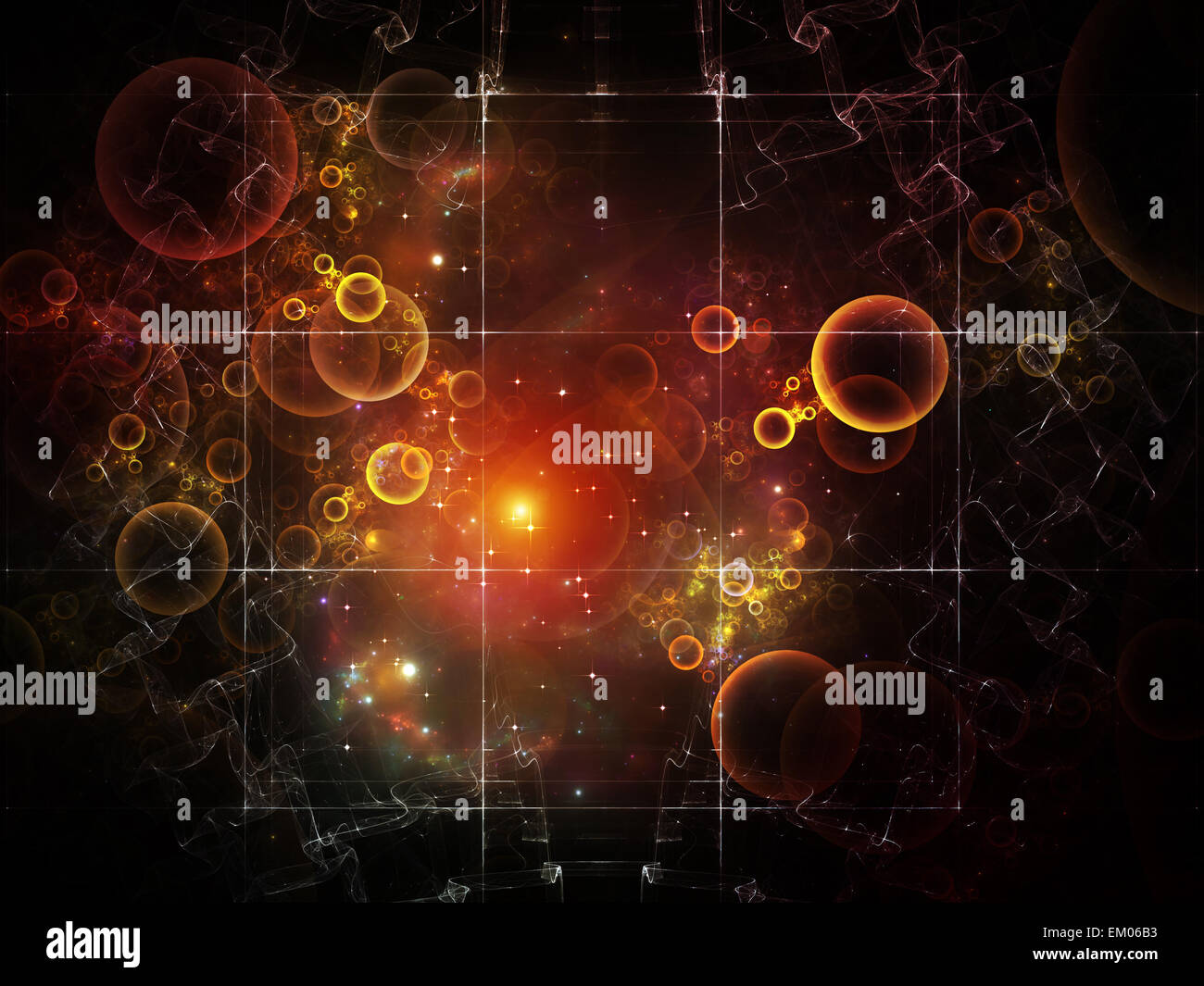Elegance of Particle Grid Stock Photo - Alamy
