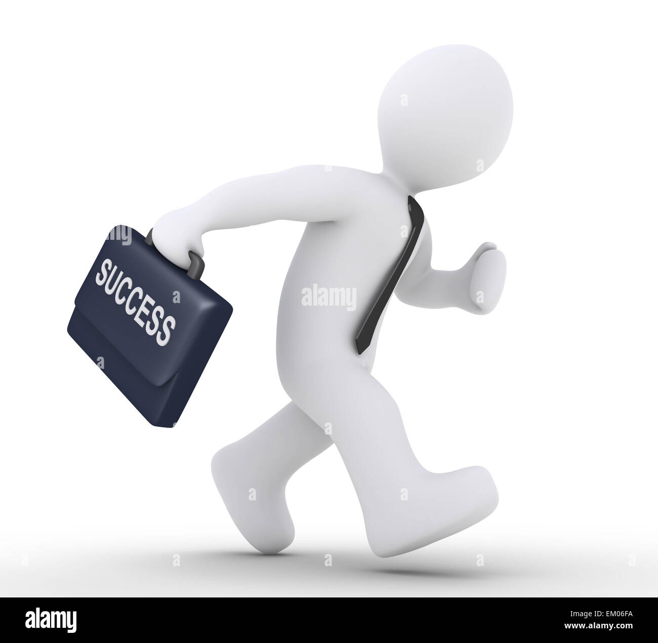Businessman is running for success Stock Photo - Alamy